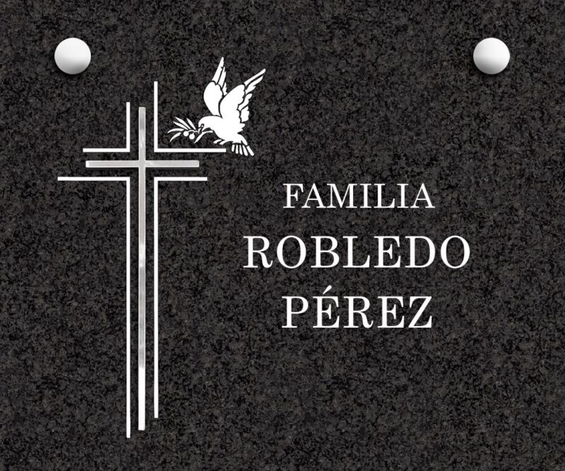 Marco Inoxidable Rectangular para Nicho - Lápidas Barcelona. Lápidas ...